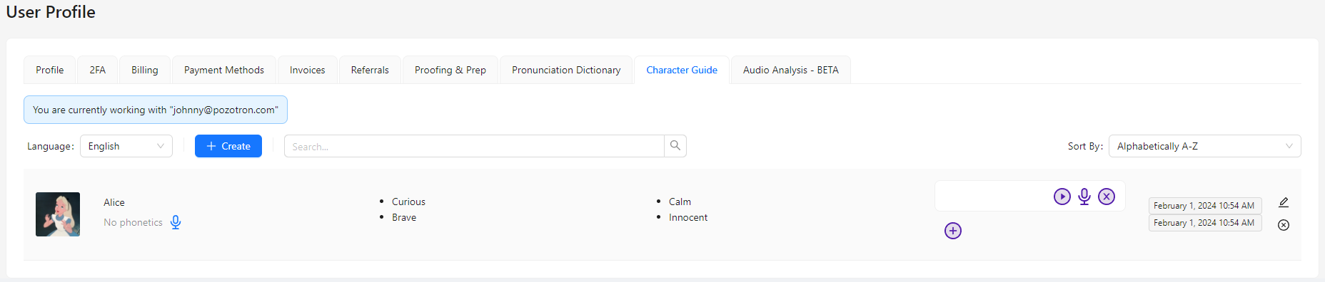 Using the Custom Character Guide