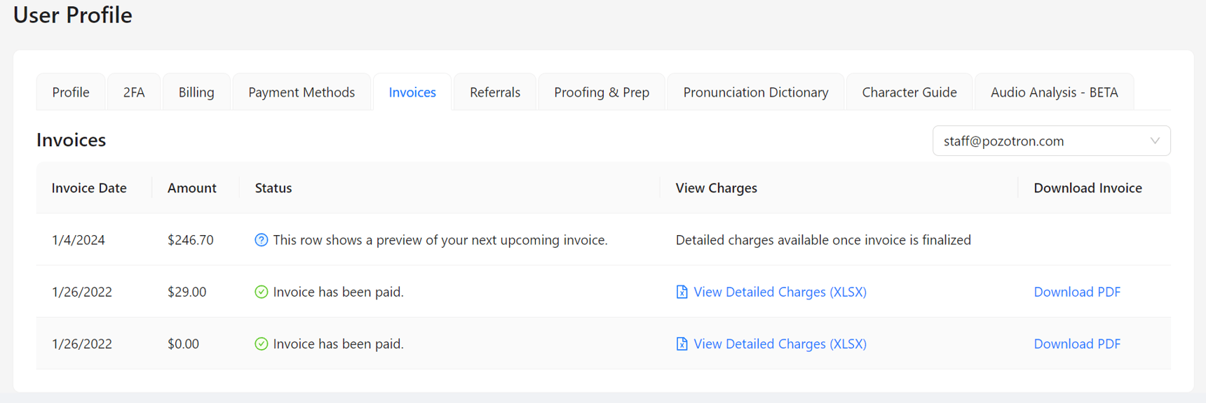 Understanding Your Invoices