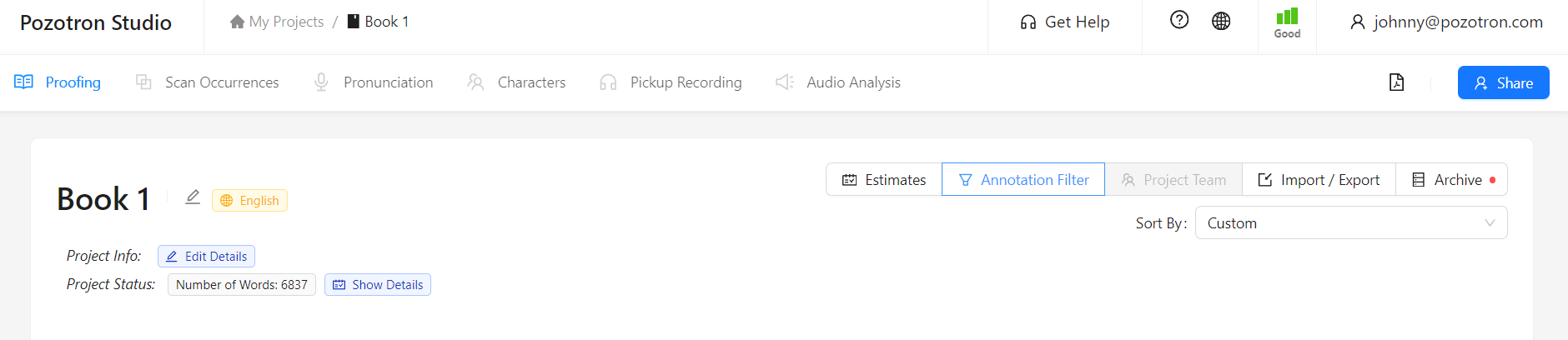 How to Use the Annotation Filter
